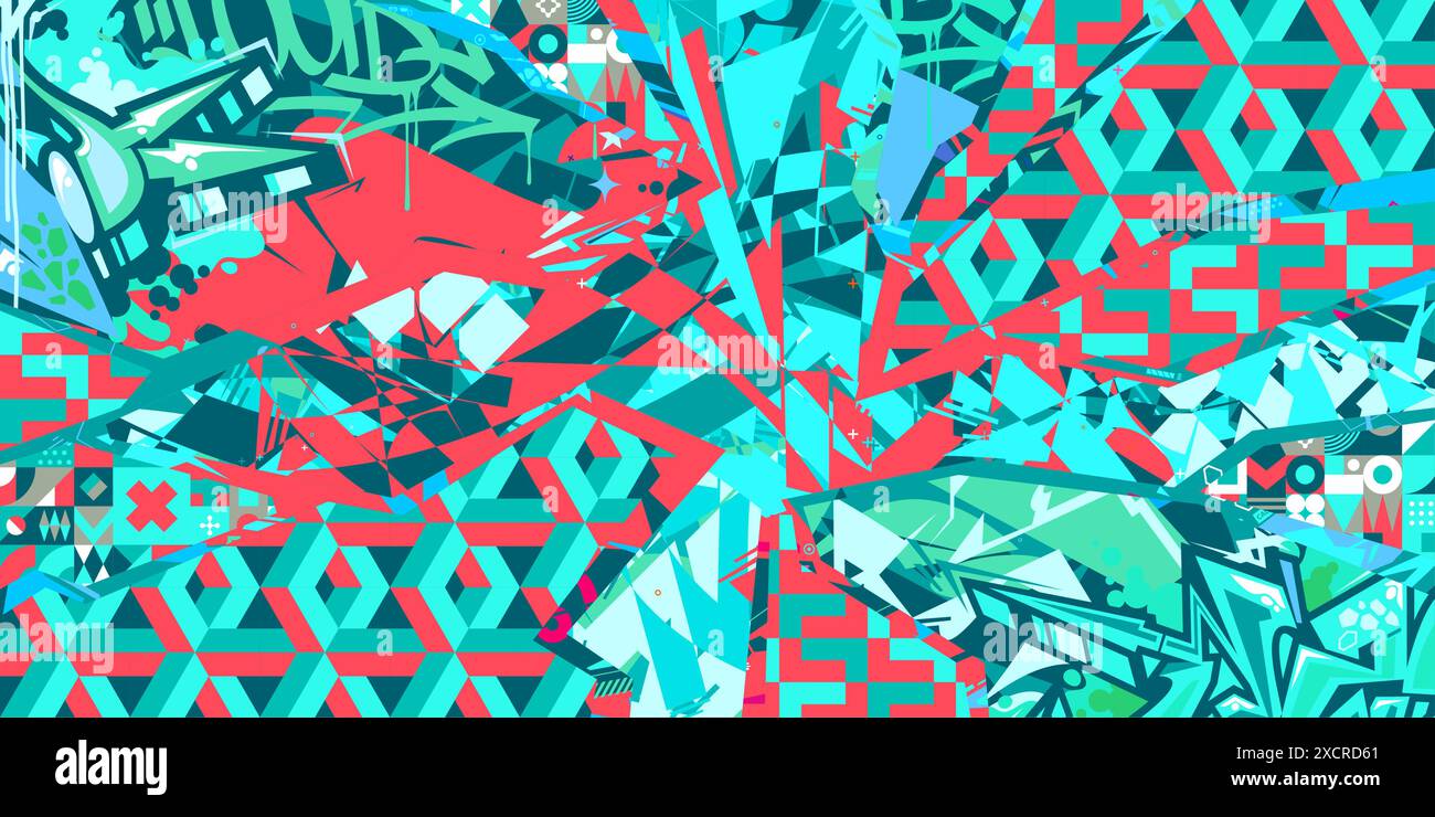 Cool Modern Abstract Urban Street Art Graffiti Style Vector Collage ...