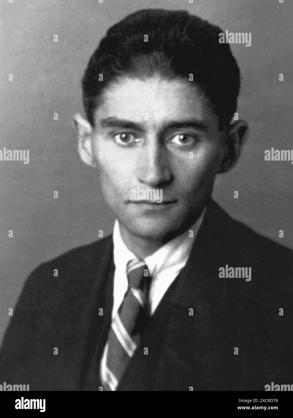 Last known photograph of Franz Kafka, circa 1923. Colorized. Franz ...