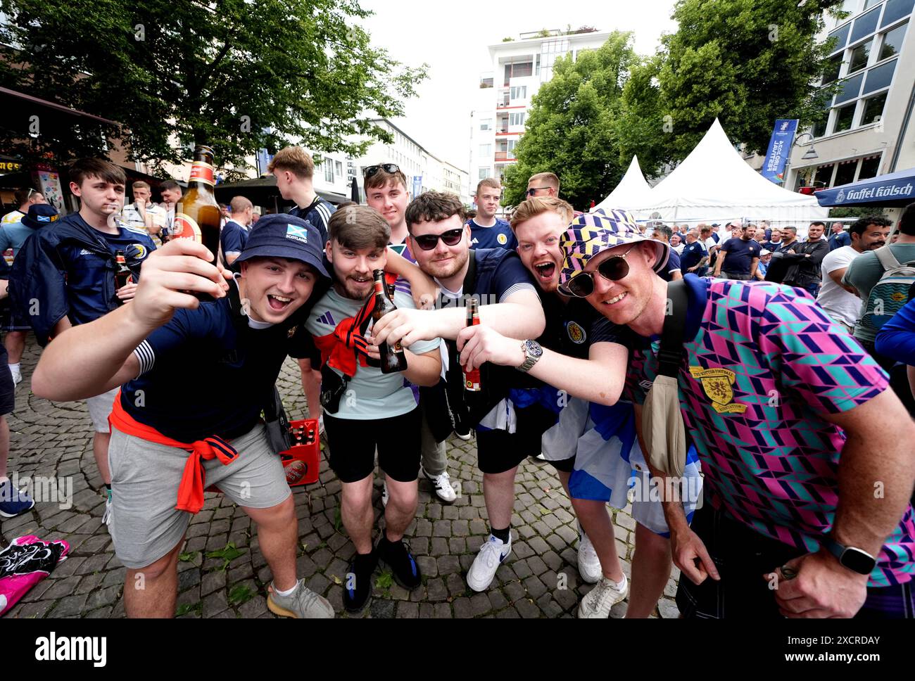 Scotland fans in Cologne, Germany. Scotland will face Switzerland in ...
