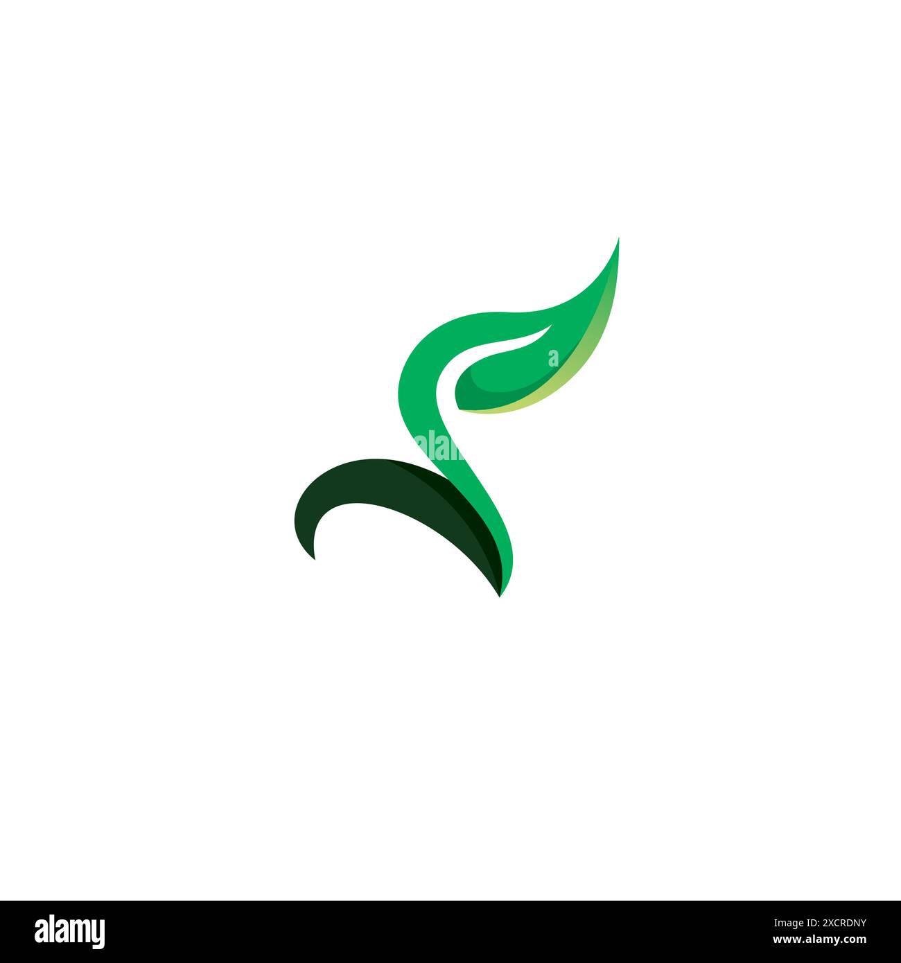 Letter S Leaf Logo Vector. Initial S Icon Stock Vector Image & Art - Alamy