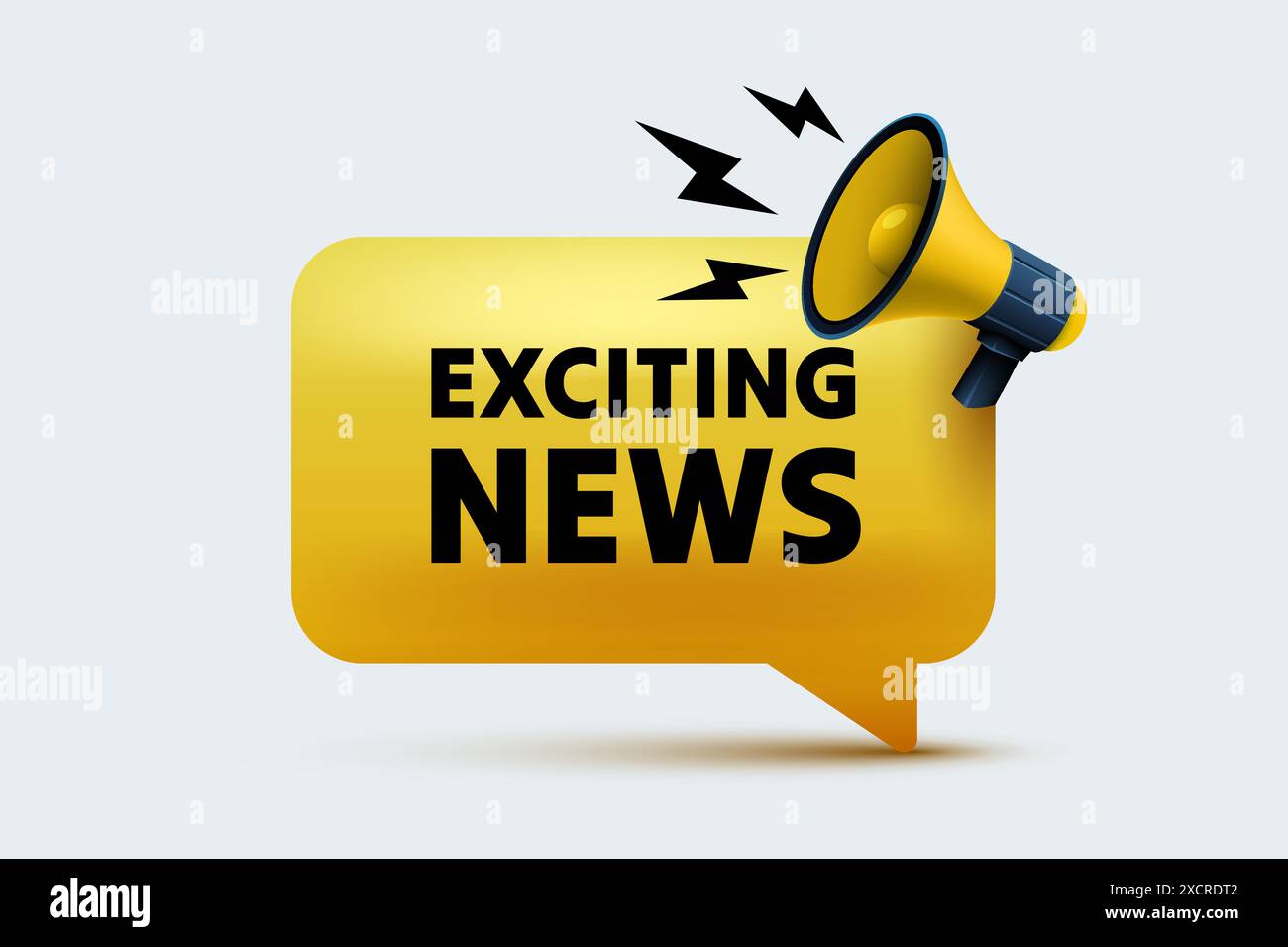 Exciting news banner sign hi-res stock photography and images - Alamy