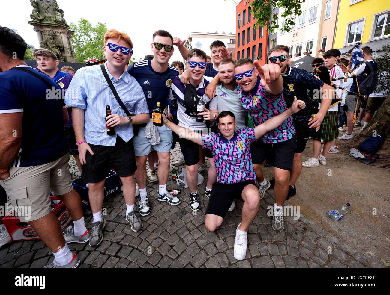 Scotland fans in Cologne, Germany. Scotland will face Switzerland in ...