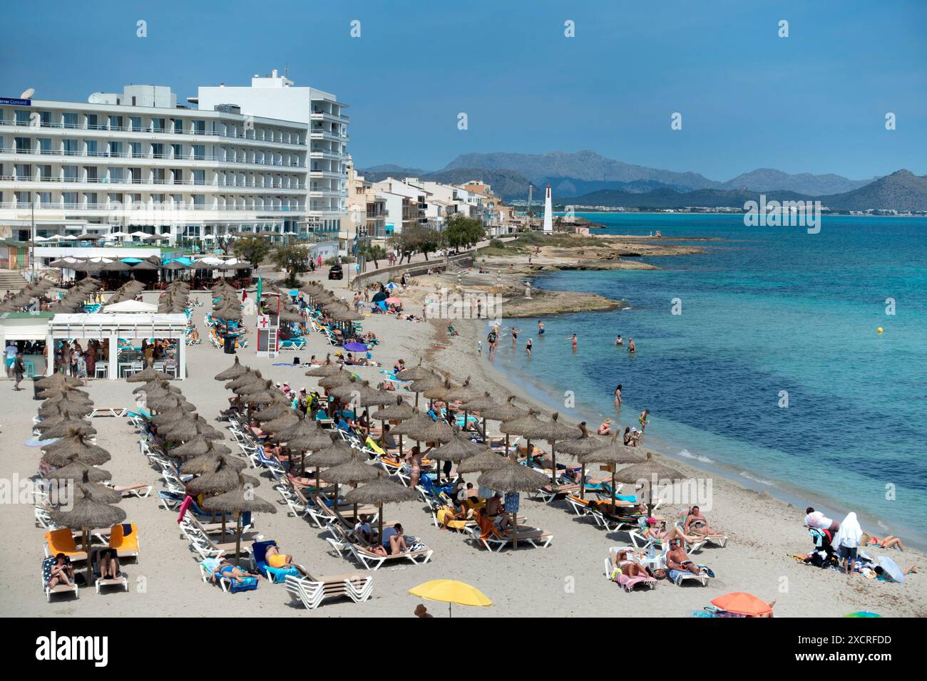 Son Bauló beach.Can Picafort.Mallorca island.Spain Stock Photo - Alamy