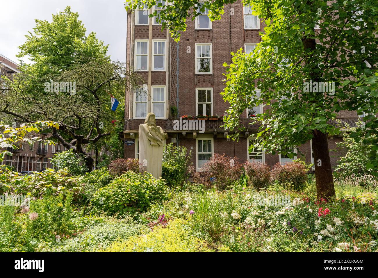 Amsterdam, The Netherlands. Statue of philosopher mathematician René ...