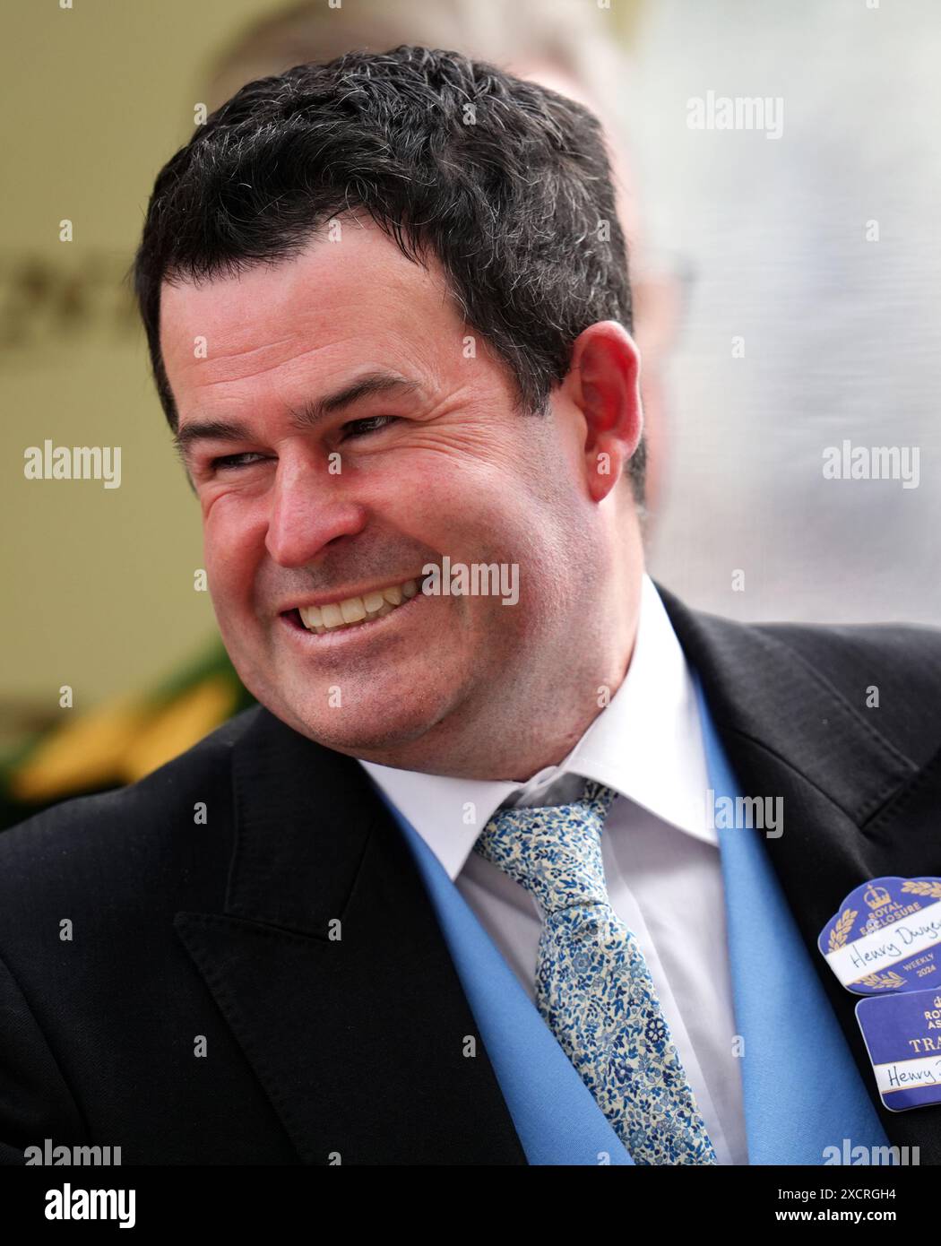 Henry Dwyer, trainer of Asfoora, which won the King Charles III Stakes ...