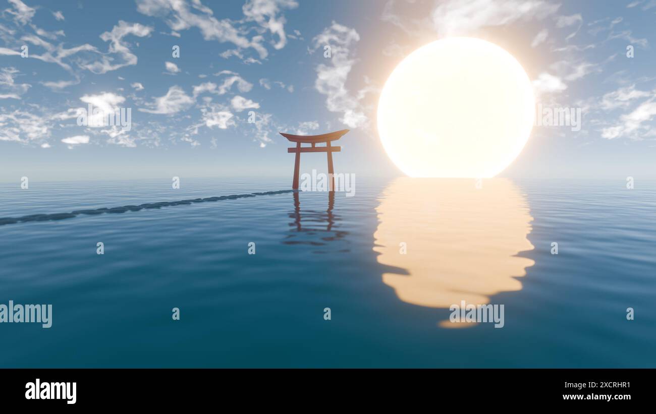 Vibrant abstract representation serene hi-res stock photography and ...