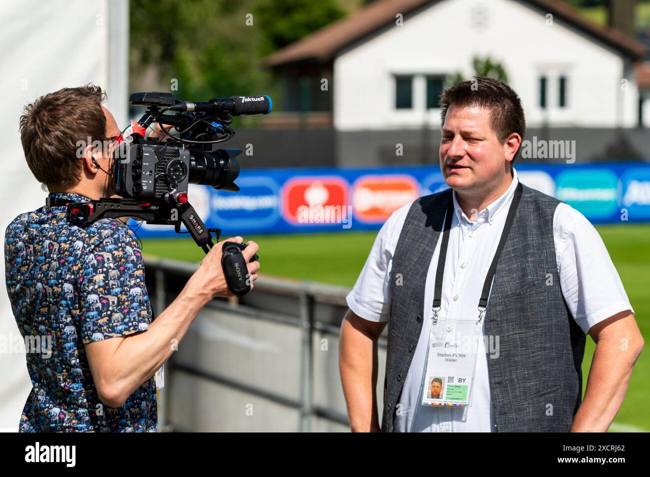 Tobias Paintner im Interview Stock Photo - Alamy