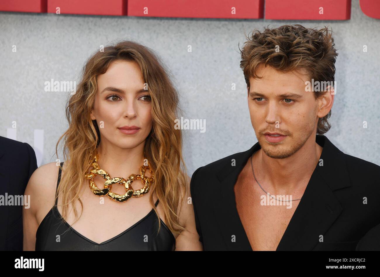 Hollywood, California, USA. 17th June, 2024. (L-R) Jodie Comer and Austin Butler attend the Los ...