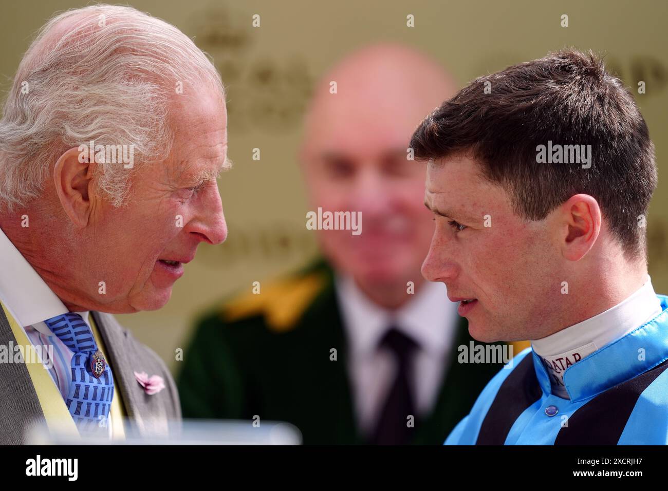 King Charles III with Oisin Murphy after he won the King Charles III ...