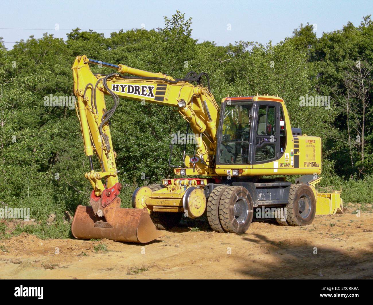 Road-Rail engineering vehicle Stock Photo - Alamy