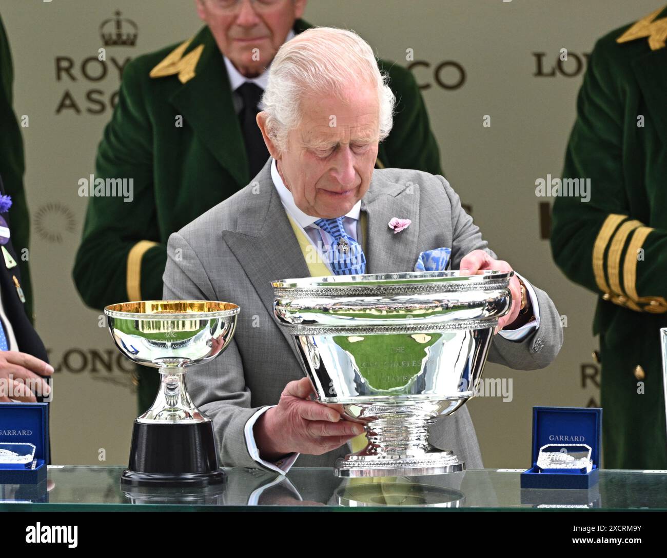 Ascot, UK. June 18th, 2024. King Charles attending day one of Royal ...