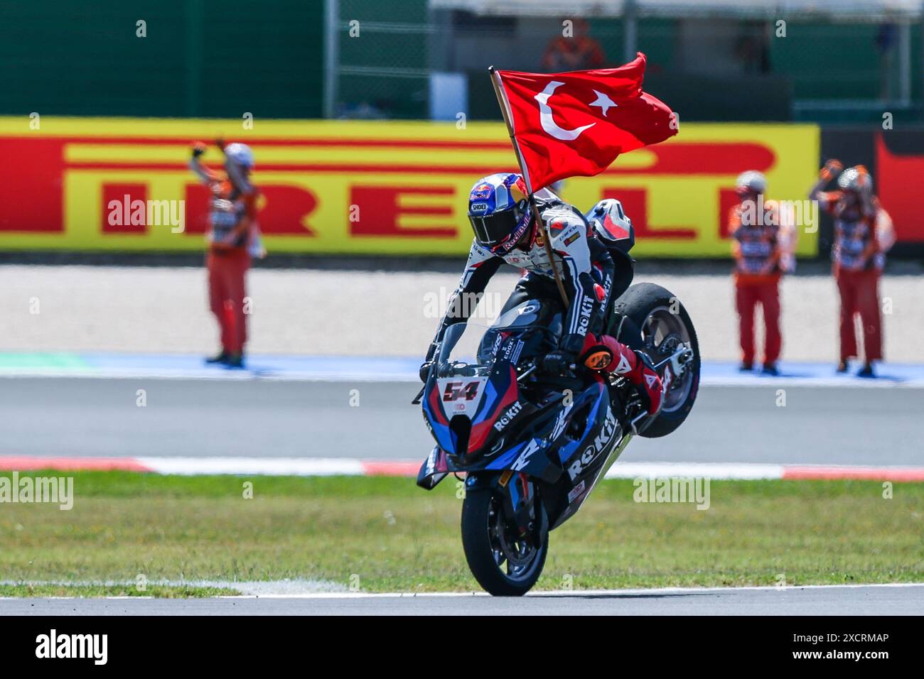 Toprak Razgatlioglu of Rokit BMW Motorrad WorldSBK Team with BMW M 1000 ...