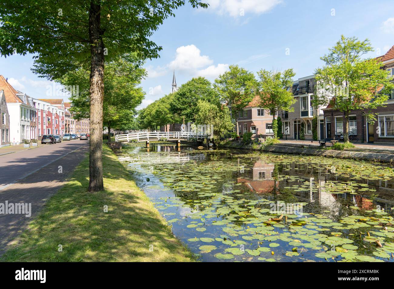 Weesp, The Netherlands. Scenic view in the pretty Dutch town Stock ...
