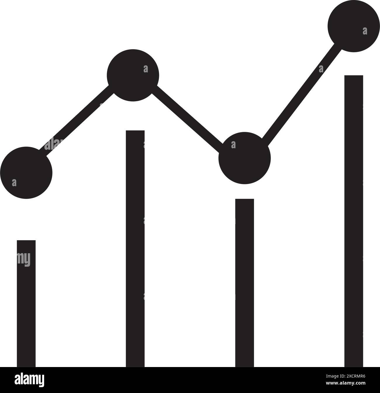 Statistics vector icon, infographic chart symbol. modern, simple flat ...