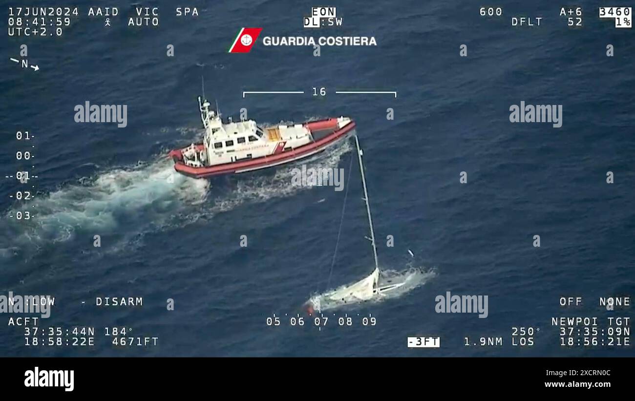 (240618) -- ROME, June 18, 2024 (Xinhua) -- Screenshot released by ...