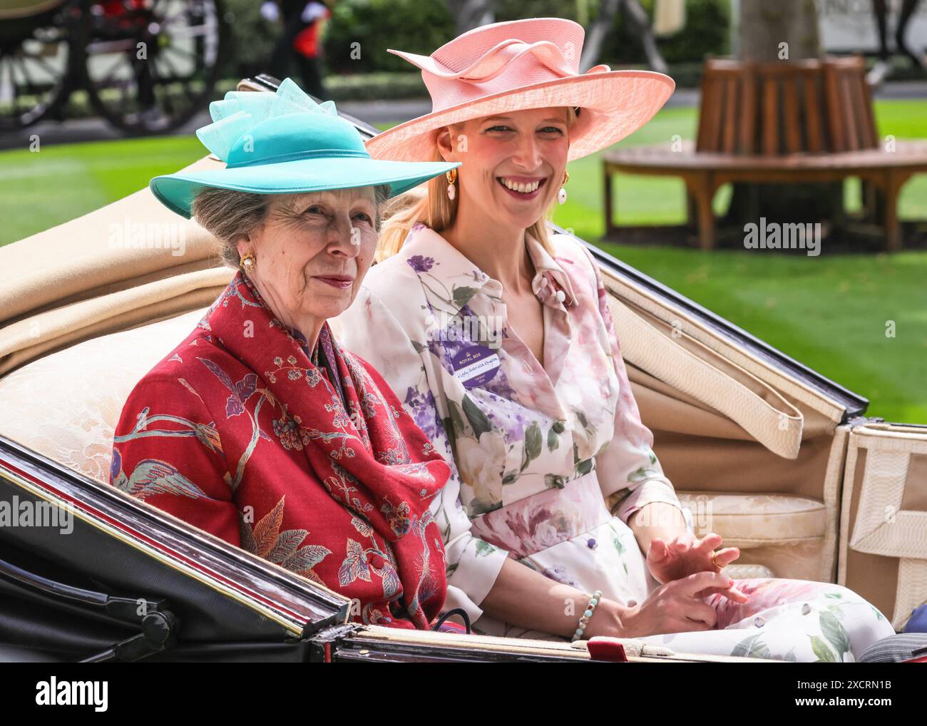 Ascot, Berkshire, UK. 18th June, 2024. Anne, the Princess Royal with ...