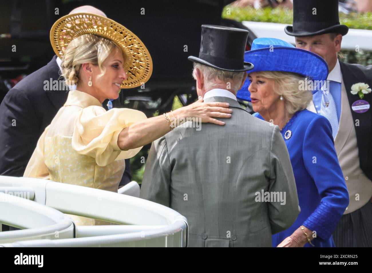 Ascot, Berkshire, UK. 18th June, 2024. King Charles III and Queen ...