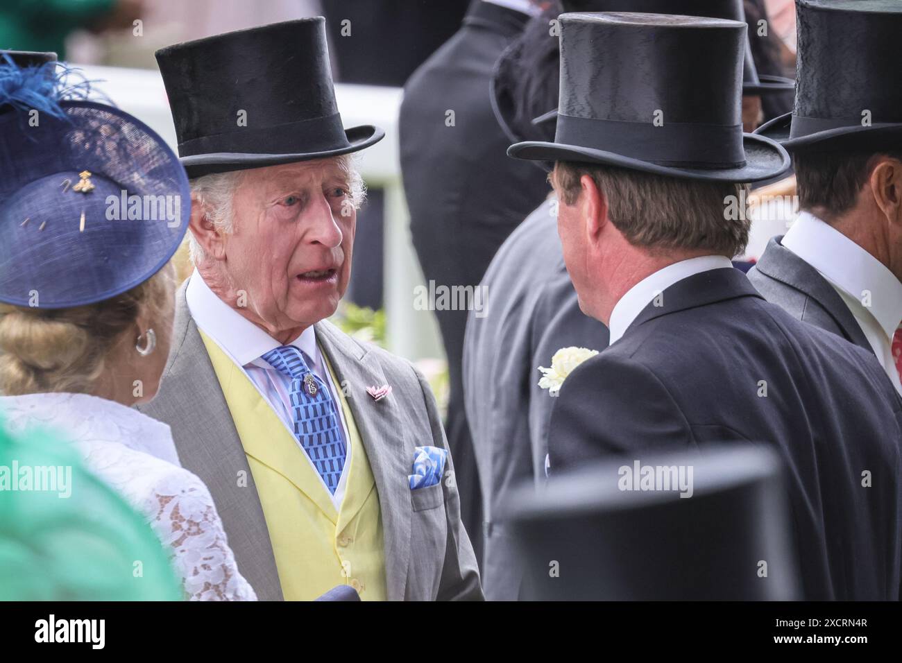 Ascot, Berkshire, UK. 18th June, 2024. King Charles III and Queen ...