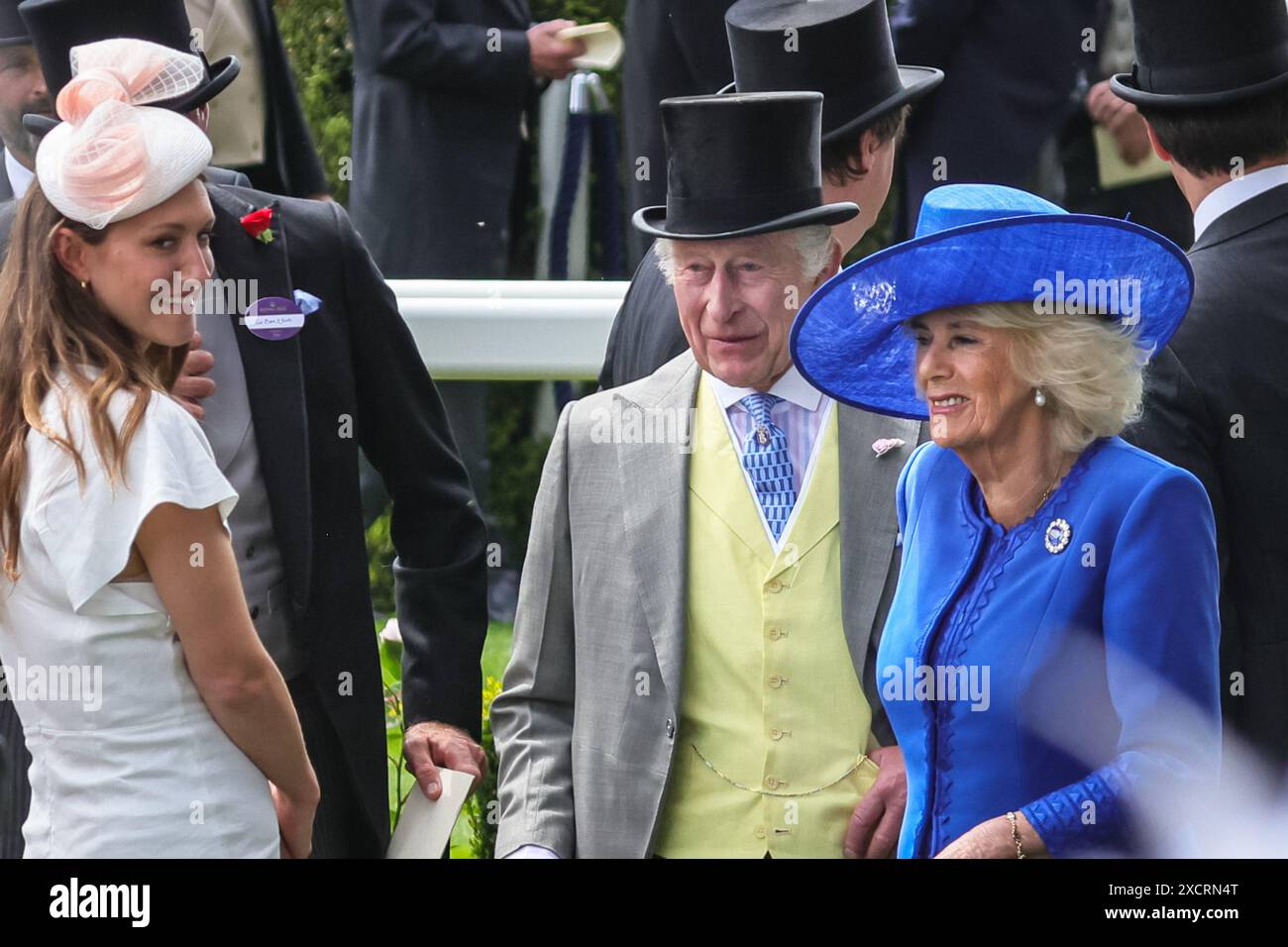 Ascot, Berkshire, UK. 18th June, 2024. King Charles III and Queen ...
