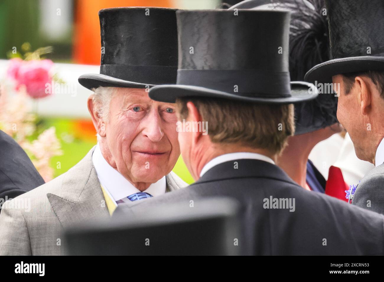 Ascot, Berkshire, UK. 18th June, 2024. King Charles III and Queen ...