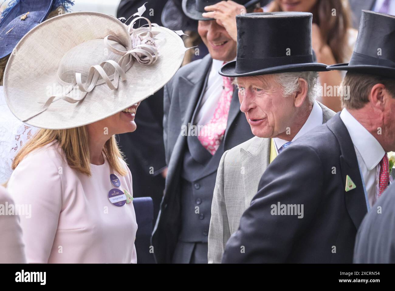 Ascot, Berkshire, UK. 18th June, 2024. King Charles III and Queen ...