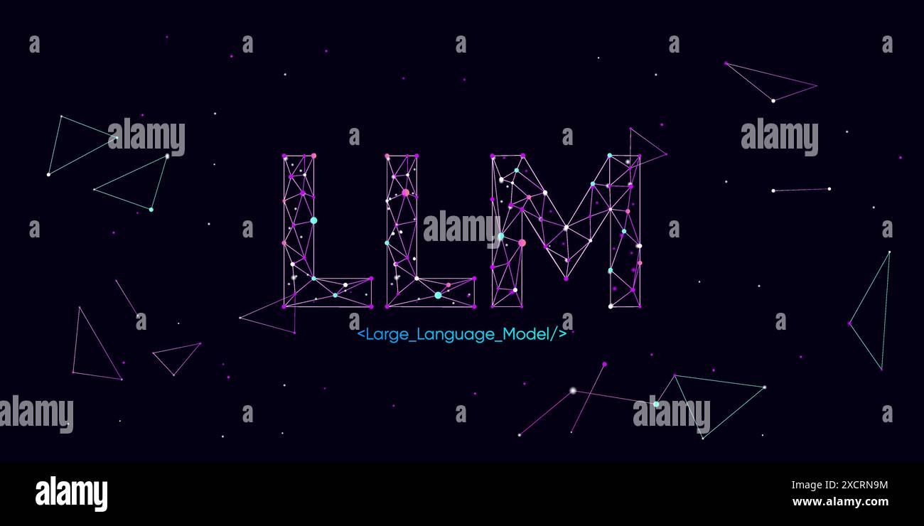 Illustration of abstract stream. Artificial intelligence. Big data ...