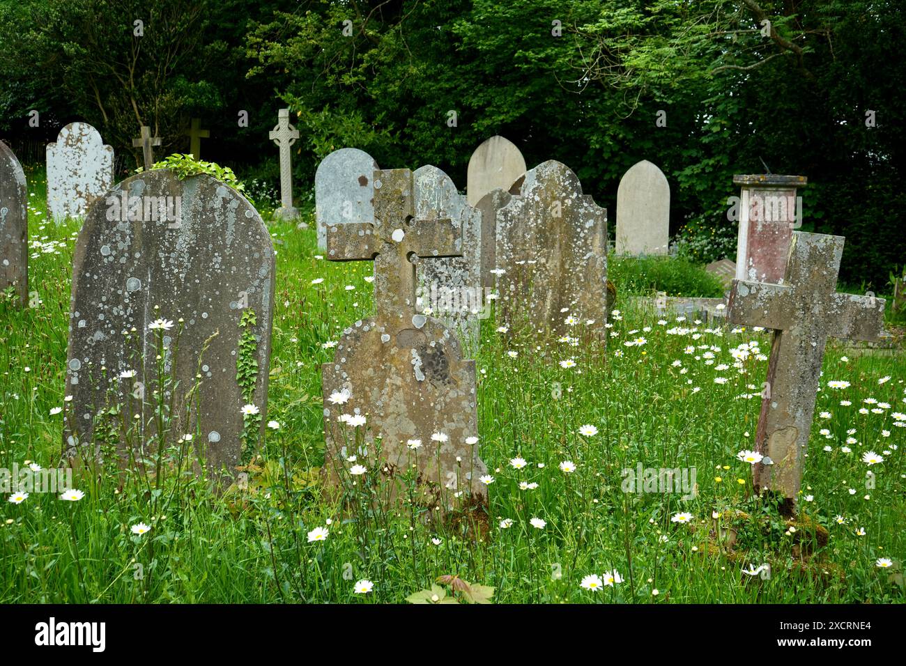 Gravestones headstone memorial tombstone graveyard hi-res stock ...