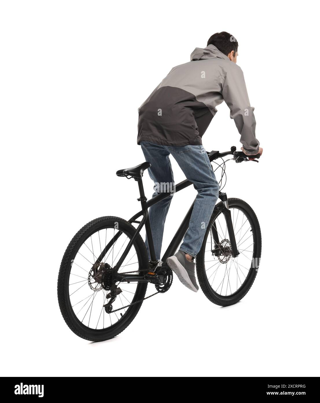 Back view biker Cut Out Stock Images & Pictures - Alamy