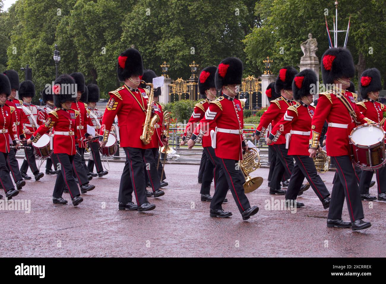 Coldstream Guards Band Marching Trooping The Colour Color The Mall ...