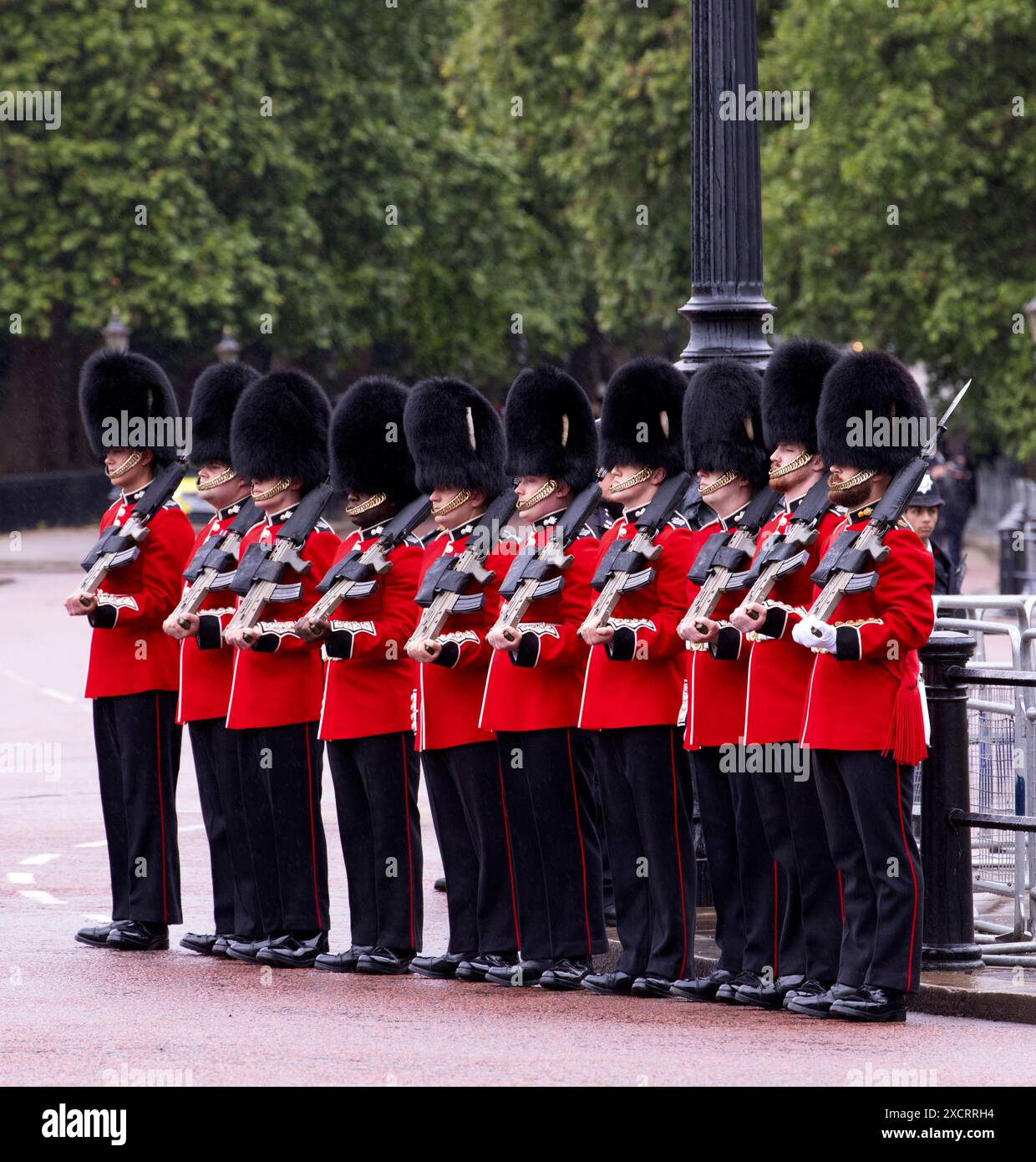 Grenadier Guards Prepaing to Line The Route The Mall Trooping The ...