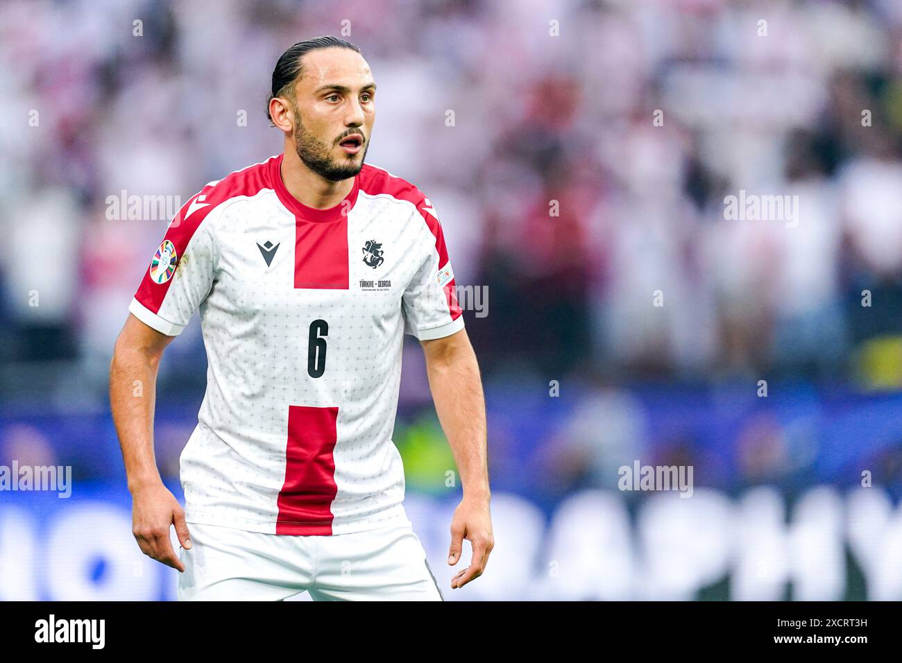 DORTMUND, GERMANY - JUNE 18: Giorgi Kochorashvili of Georgia looks on ...