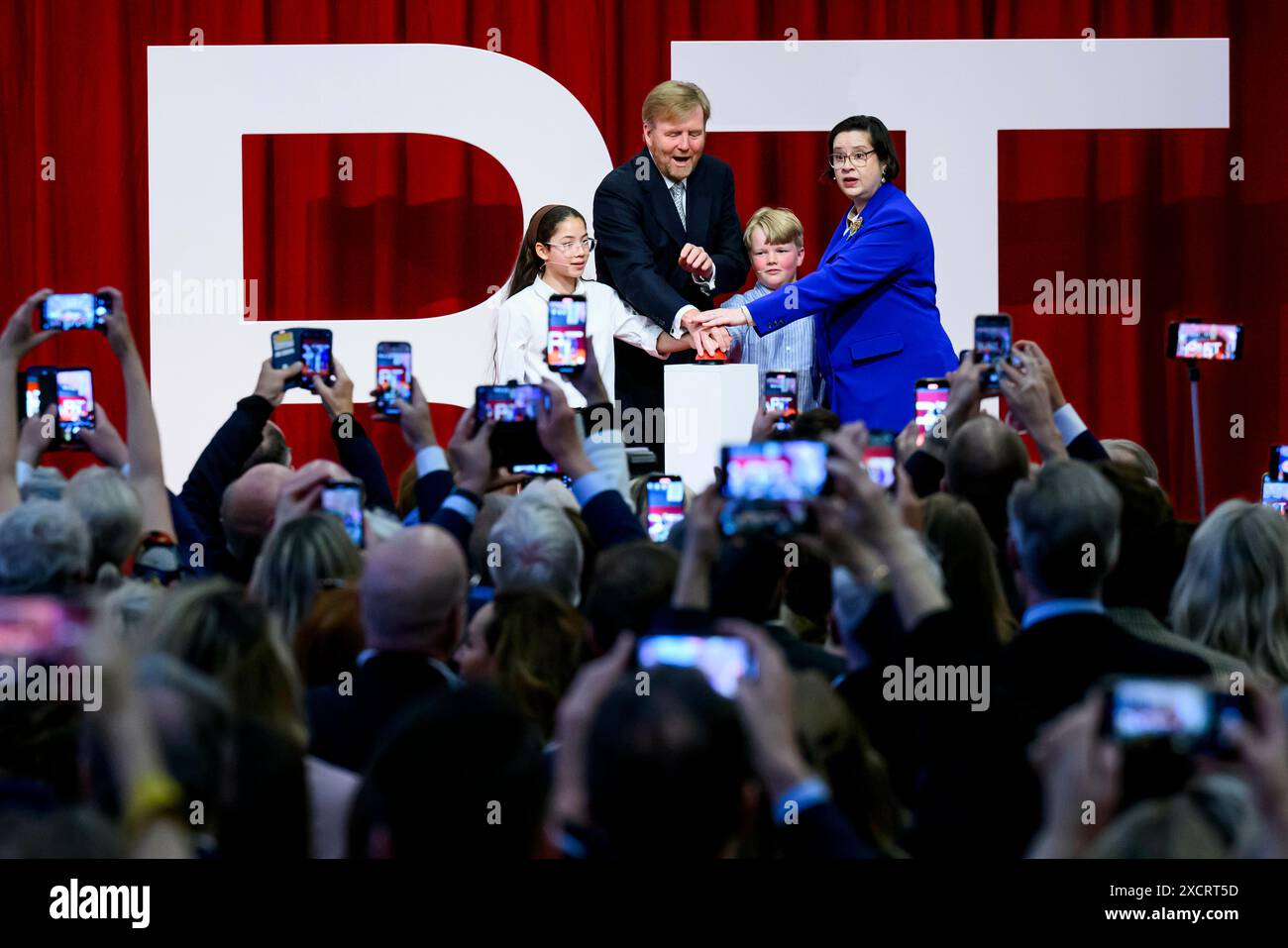 King Willem-Alexander of The Netherlands at the HART Museum in ...