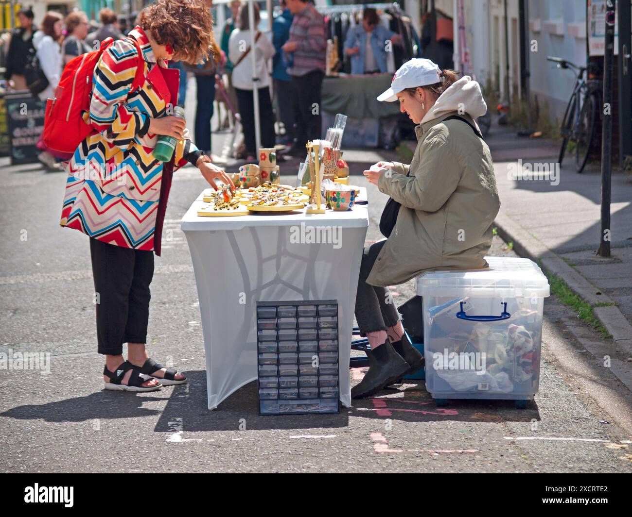 Upper Gardner Street Market in Brighton Stock Photo - Alamy