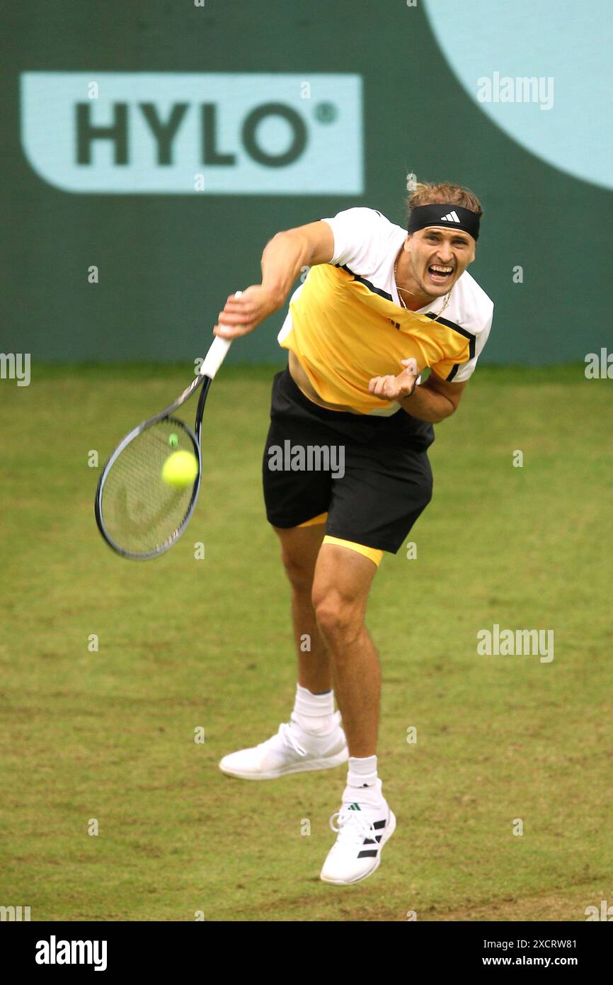 18 June 2024, North Rhine-Westphalia, Halle/Westfalen: Tennis: ATP Tour ...