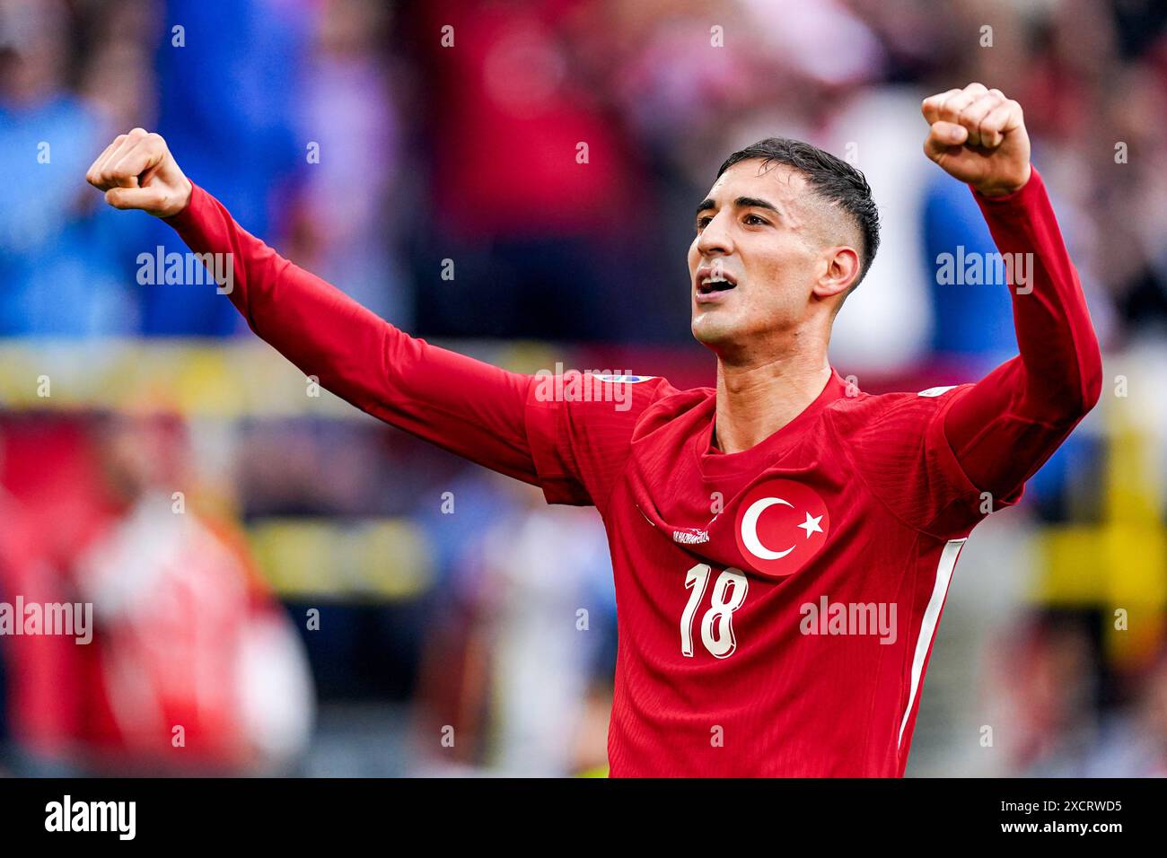 DORTMUND, GERMANY - JUNE 18: Mert Muldur of Turkiye celebrates after ...