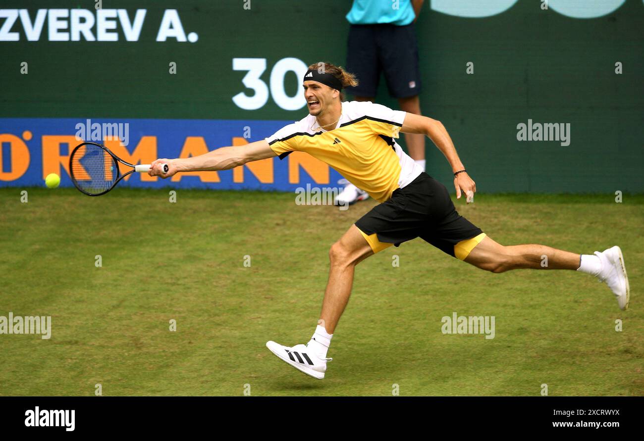 18 June 2024, North Rhine-Westphalia, Halle/Westfalen: Tennis: ATP Tour ...