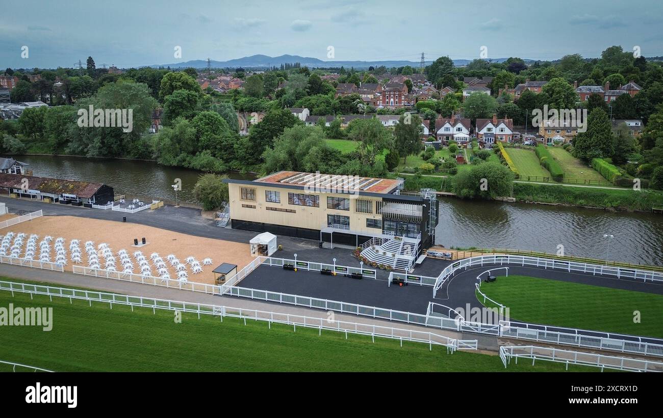Worcester Racecourse - New Weighing Room - June 2024 Stock Photo - Alamy