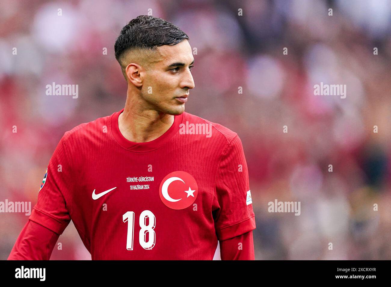 DORTMUND, GERMANY - JUNE 18: Mert Muldur of Turkiye looks on during the ...