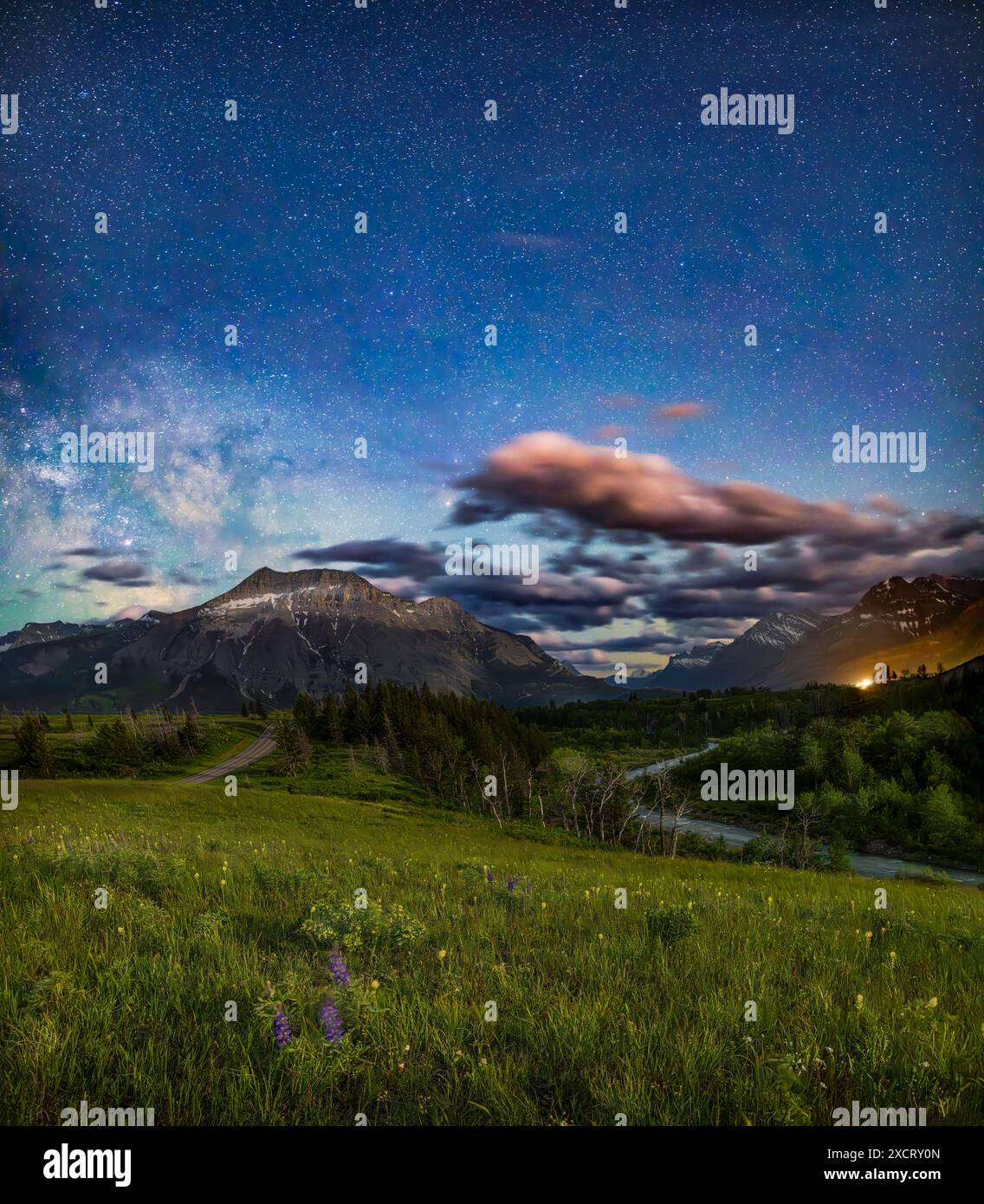 Space galaxy star trails pass hi-res stock photography and images - Alamy