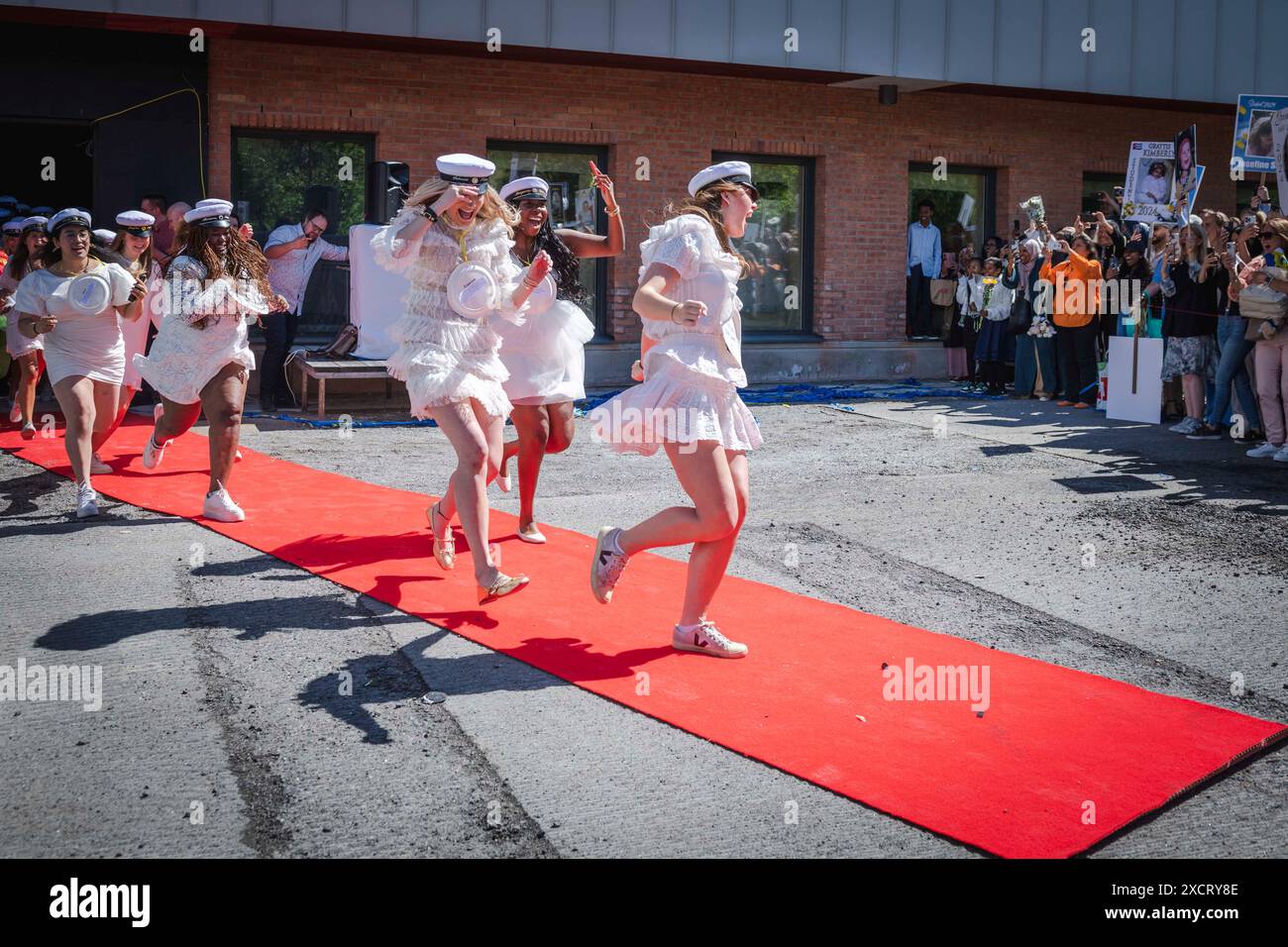 Stockholm, Sweden. 18th June, 2024. High school graduation day in ...