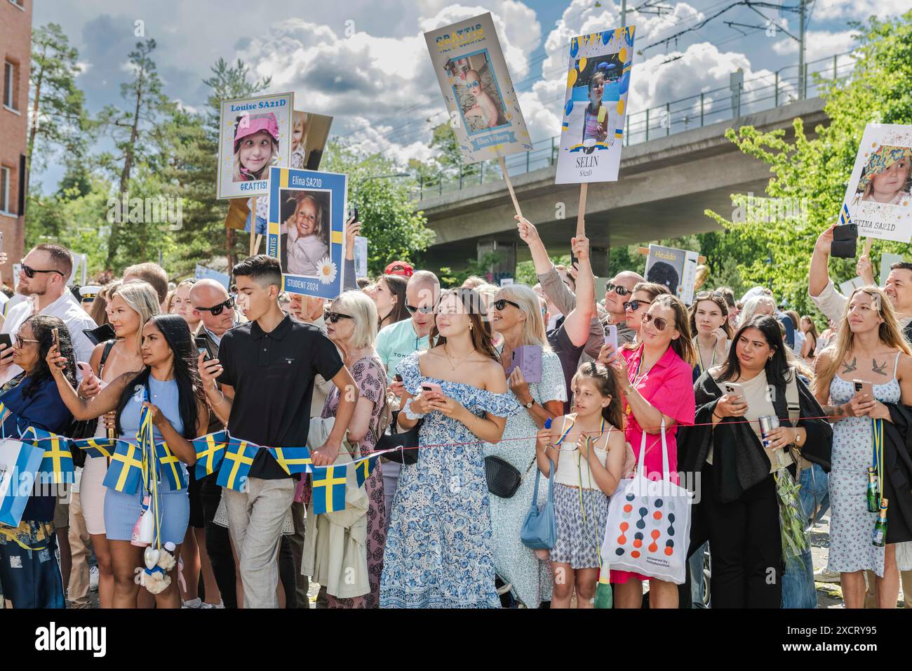 Stockholm, Sweden. 18th June, 2024. High school graduation day in ...