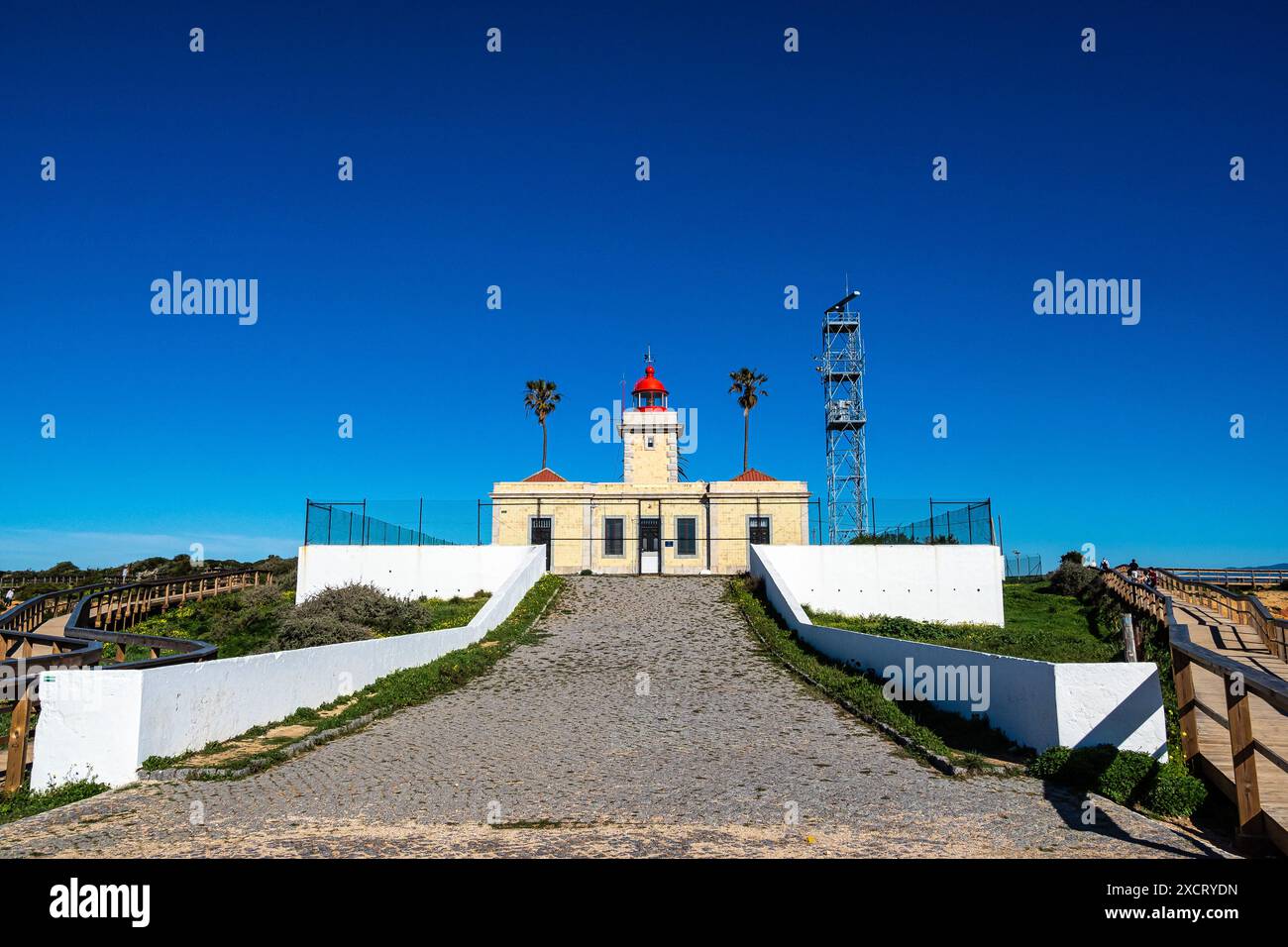 The lighthouse at Ponta da Piedade, is a unique rock formation with ...