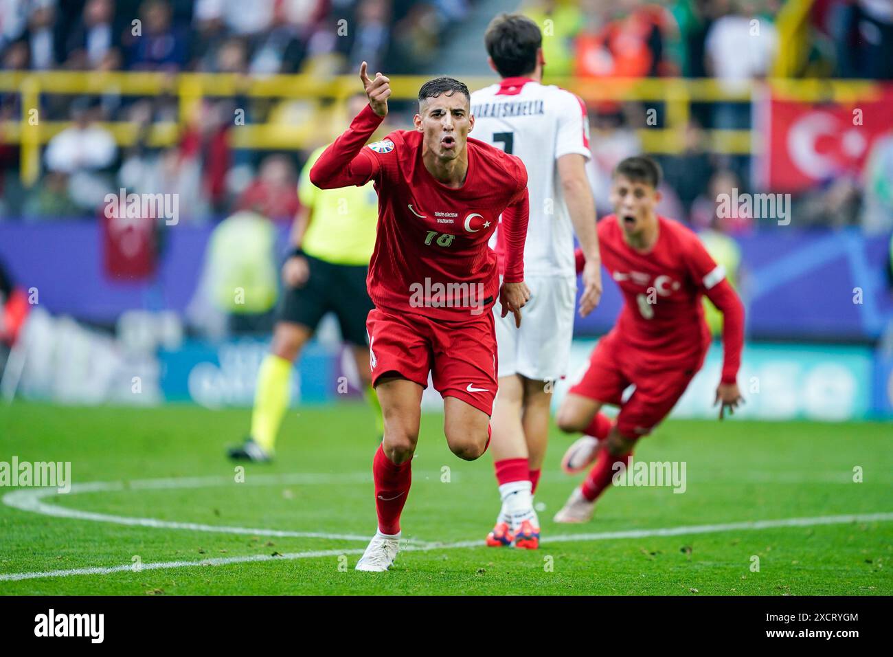 Dortmund, Germany, June 18th 2024: Mert Muldur (18 Turkey) celebrates ...