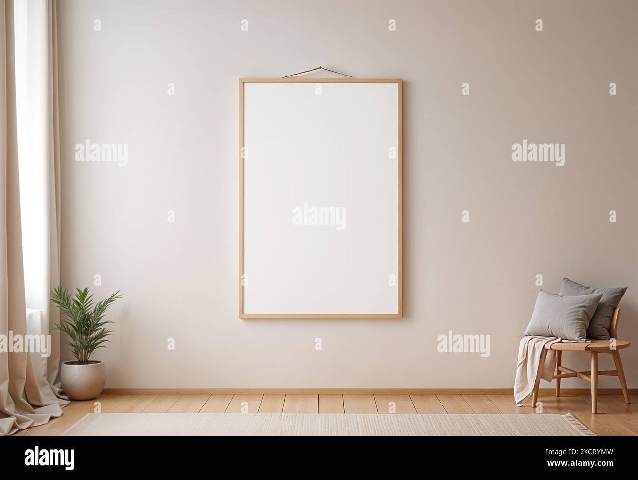 Minimalist mockup wall frame hi-res stock photography and images - Alamy