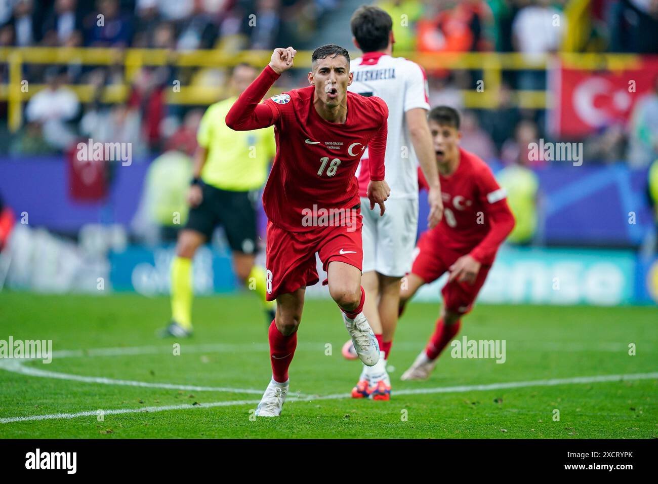 Dortmund, Germany, June 18th 2024: Mert Muldur (18 Turkey) celebrates ...