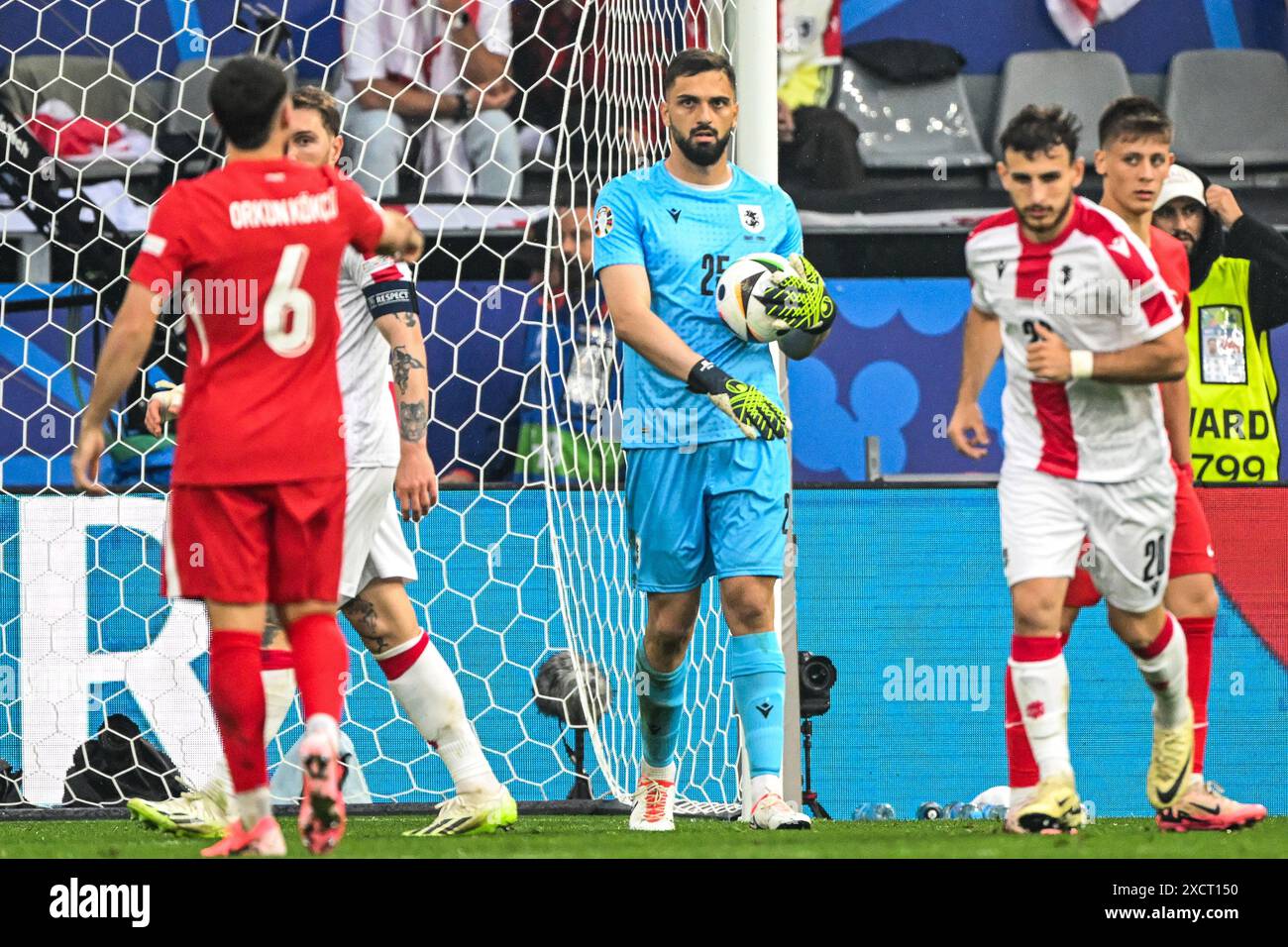 Dortmund - Georgia goalkeeper Giorgi Mamardashvili during the UEFA EURO ...