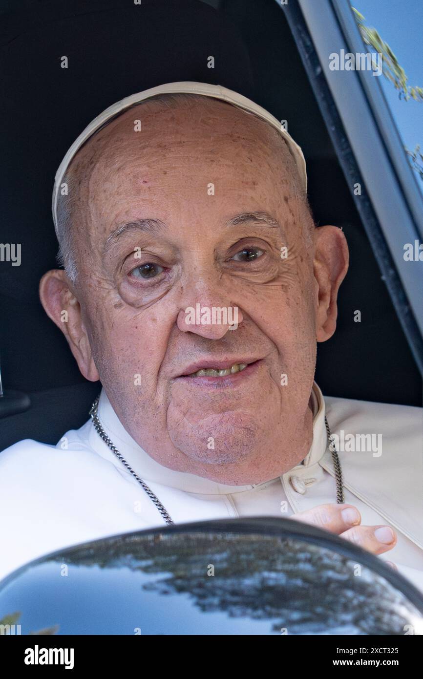 Pope Francis on a pastoral visit in June 2024. Credits: Luigi de ...