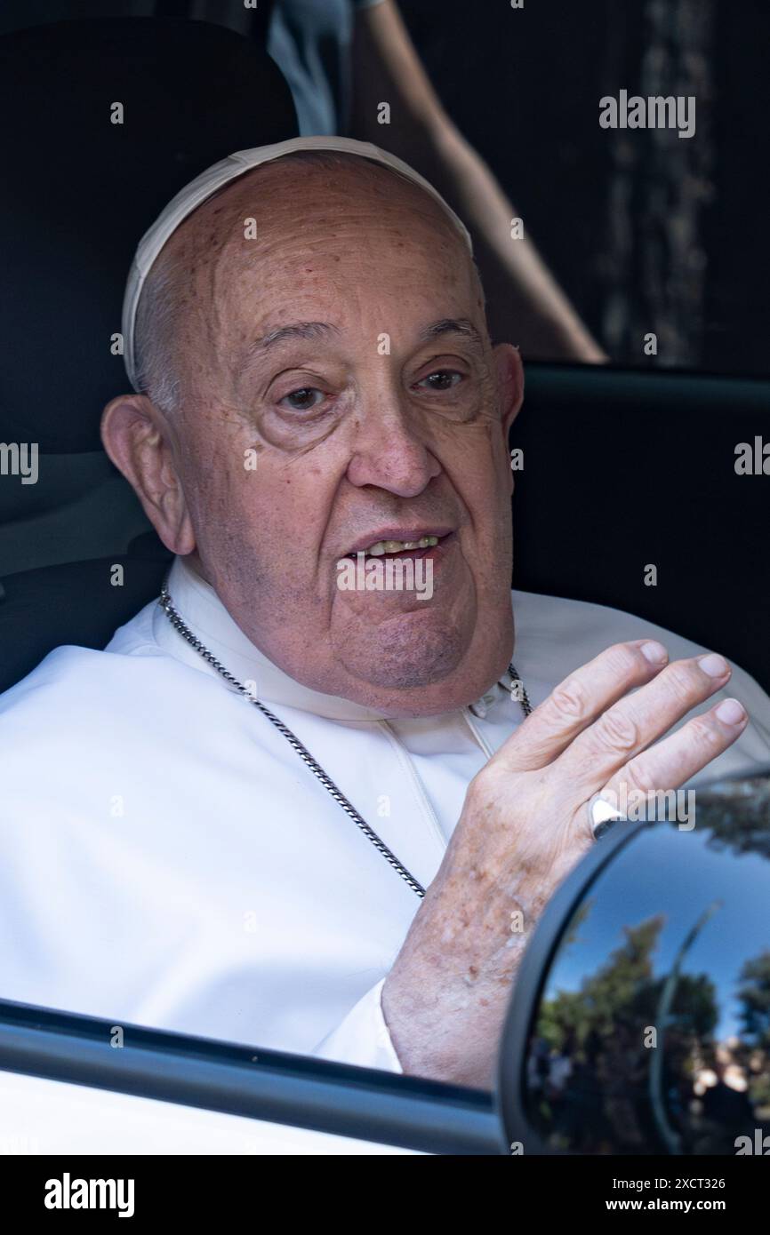 Pope Francis on a pastoral visit in June 2024. Credits: Luigi de ...