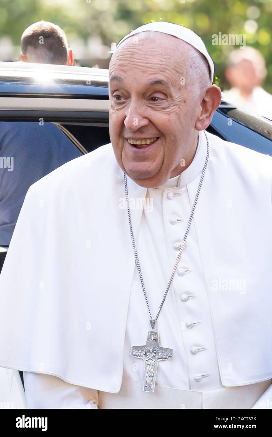 Pope Francis on a pastoral visit in June 2024. Credits: Luigi de ...