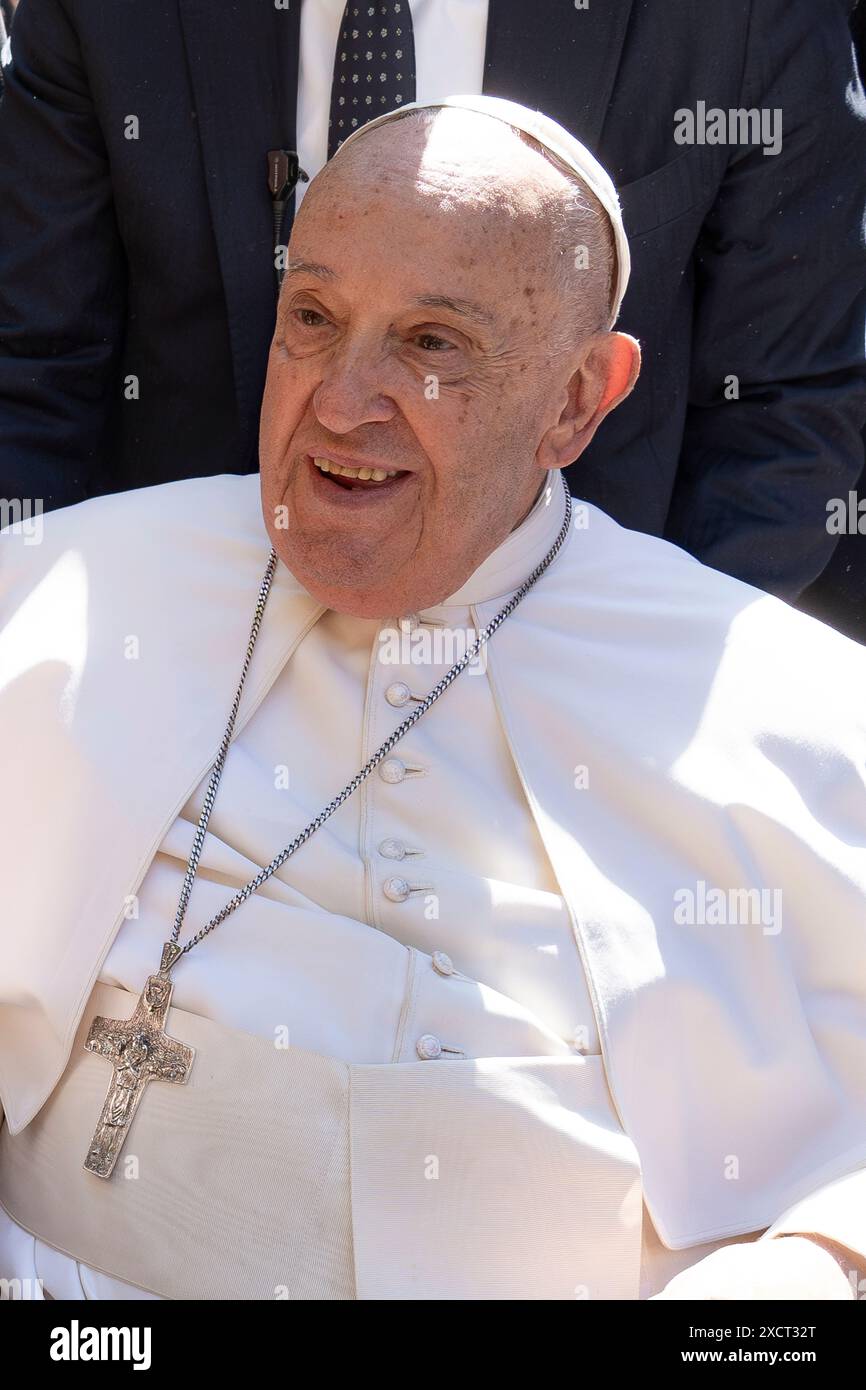 Pope Francis on a pastoral visit in June 2024. Credits: Luigi de ...